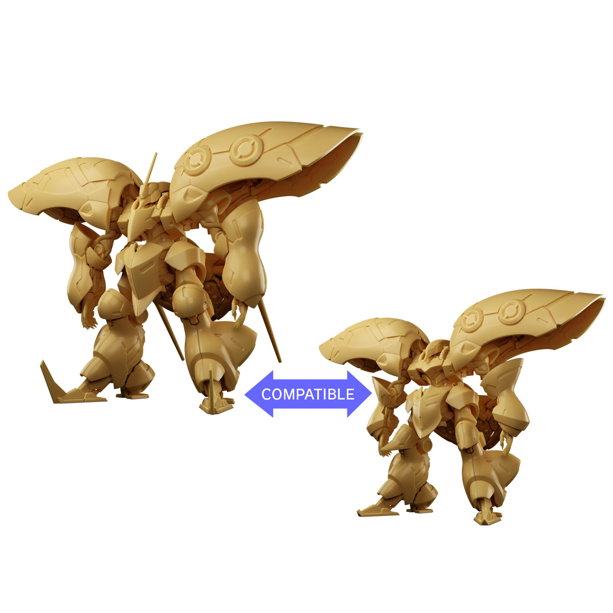 GUNDAM ARTIFACT “MASS-PRODUCED QUBELEY・QUBELEY COMPATIBLE 3 PIECES SET ...