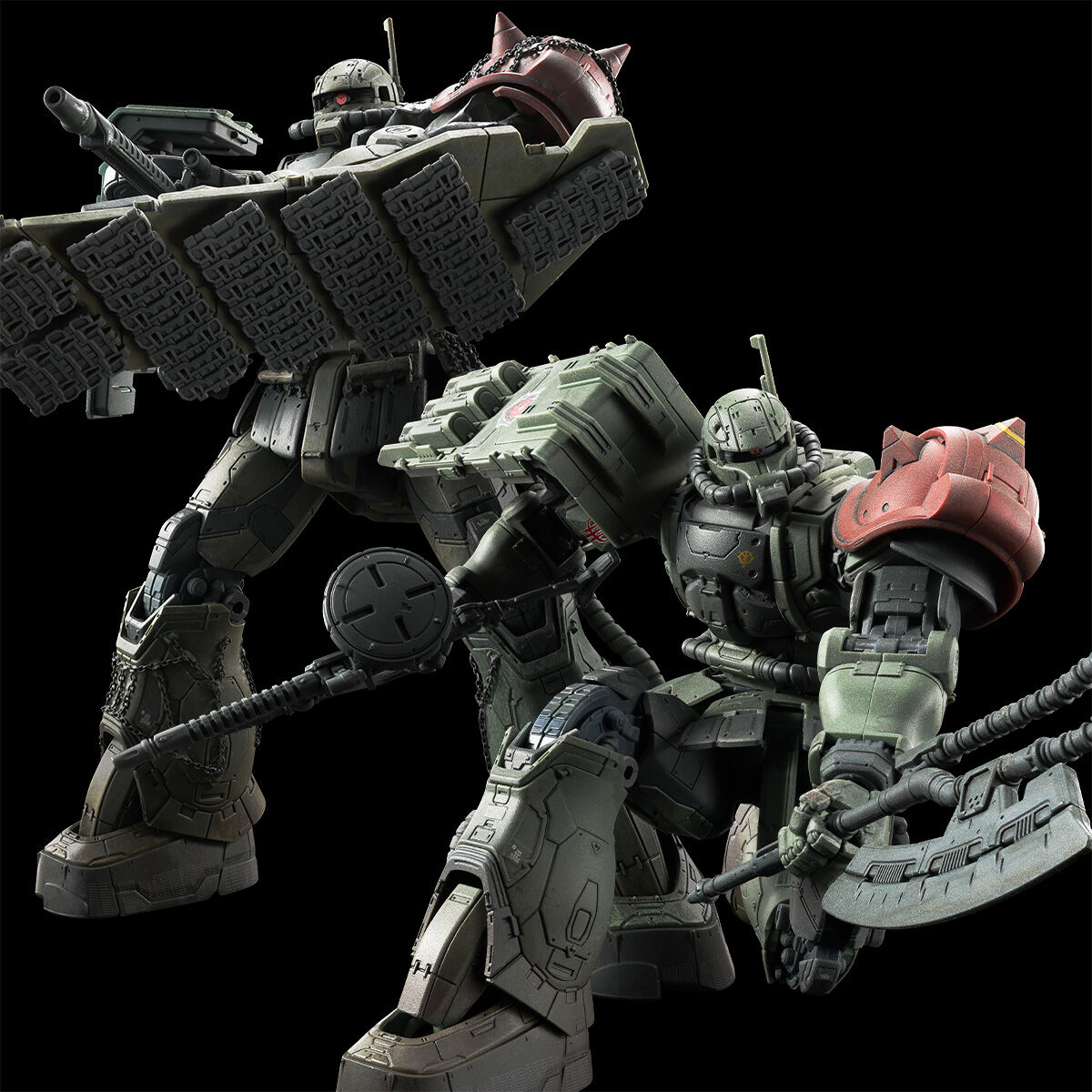 HG 1/144 ZAKU Ⅱ F TYPE LeSEAN & ZAKU Ⅱ (UNIDENTIFIED TYPE) LeSEAN (RFV ...