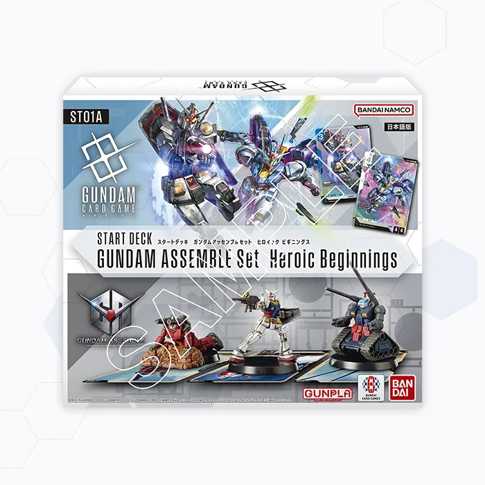 GUNDAM CARD GAME STARTER DECK GUNDAM ASSEMBLE SET HEROIC BEGINNINGS | GUNDAM | PREMIUM BANDAI ...
