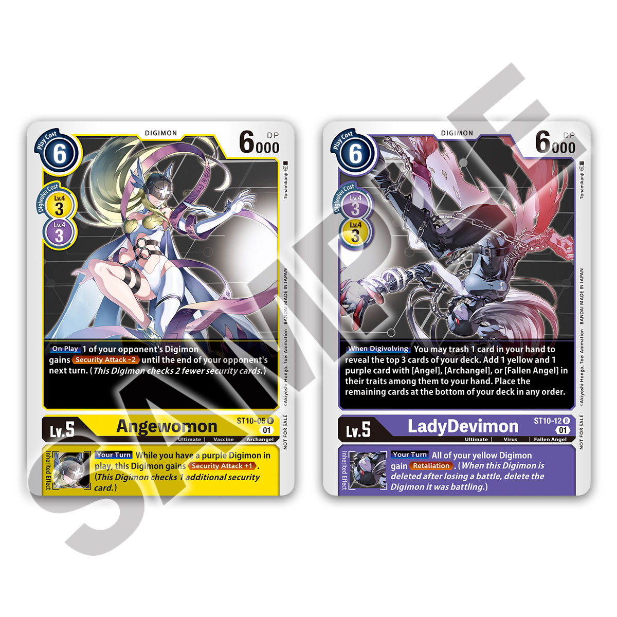 DIGIMON CARD GAME Tamer Goods Set Angewomon ＆ LadyDevimon | DIGIMON | PREMIUM BANDAI USA ...