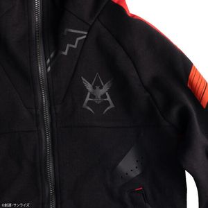 STRICT-G x KUSHITANI Mobile Suit Gundam Red Comet Rebro Hoodie Jacket ...