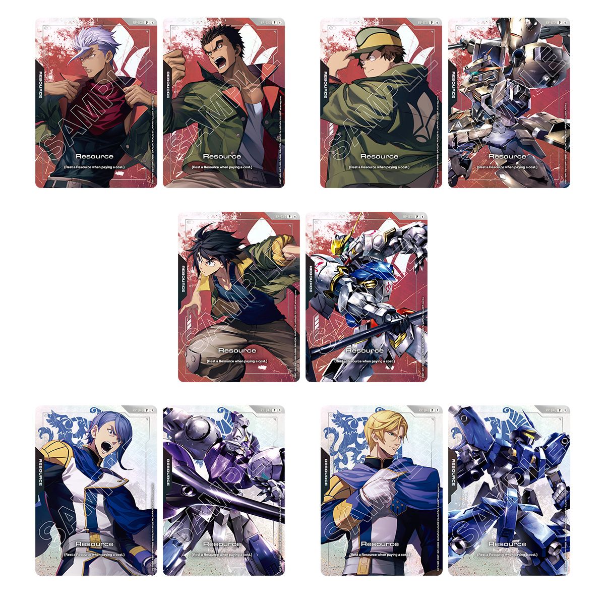 [PB02] GUNDAM CARD GAME Premium Accessory Set -Mobile Suit Gundam IRON ...